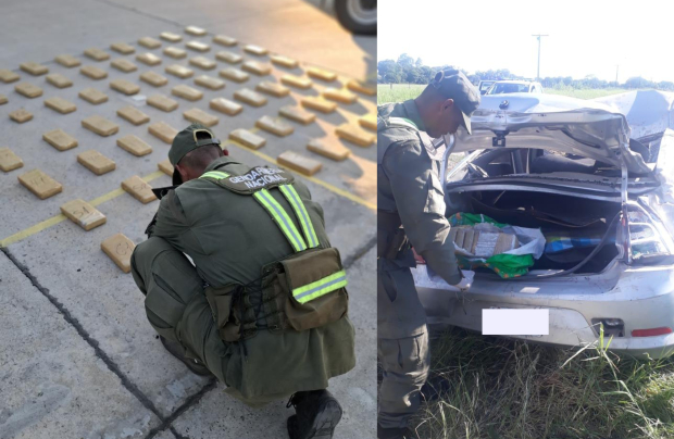 Presunto narco perdió el control de su auto, volcó y perdió un ...