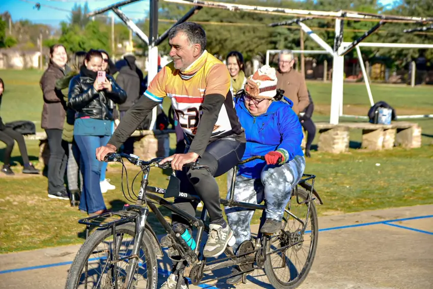 Sáenz Peña pedaleó por la inclusión en una jornada de ciclismo adaptado ...